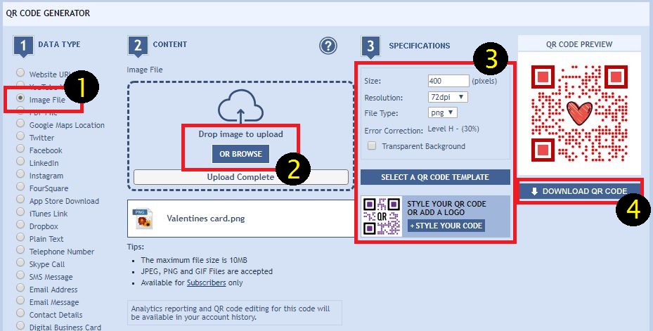 QR Codes for Valentine's Day - QRStuff.com